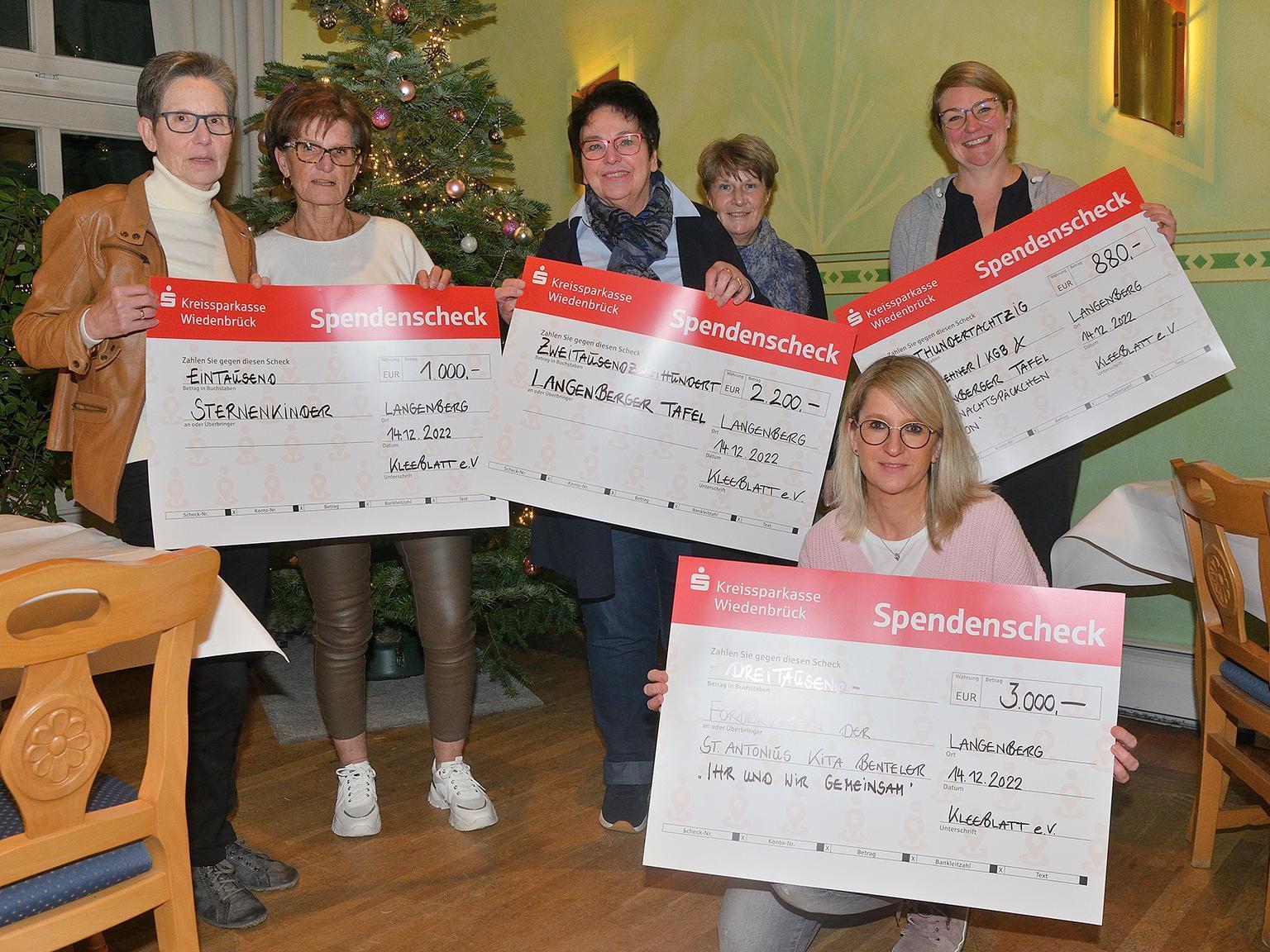 Spendenübergabe von Kleeblatt e.V. Langenberg - Trend Lokalmagazin